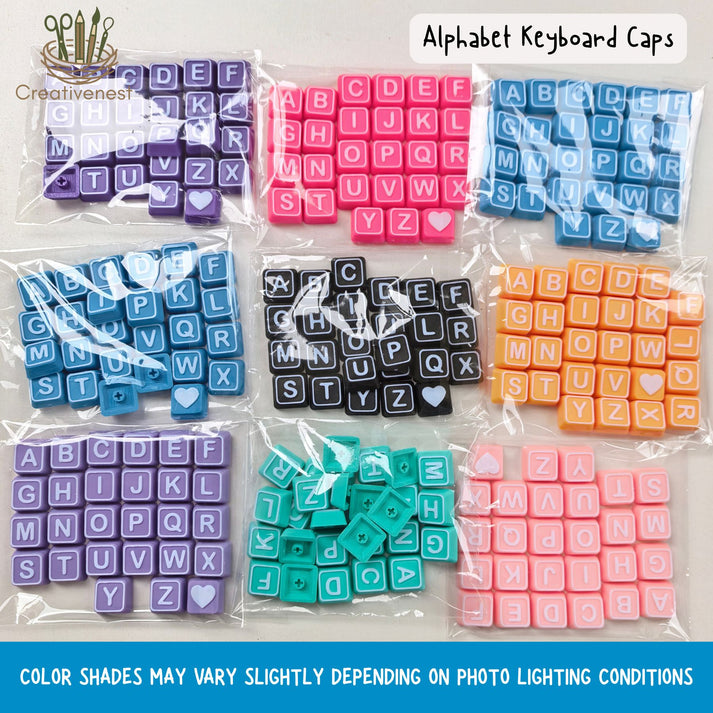 1 SET - 27 LETTER KEYBOARD CAPS A-Z+HEART ICON (PRE-ORDER) – creativenestph